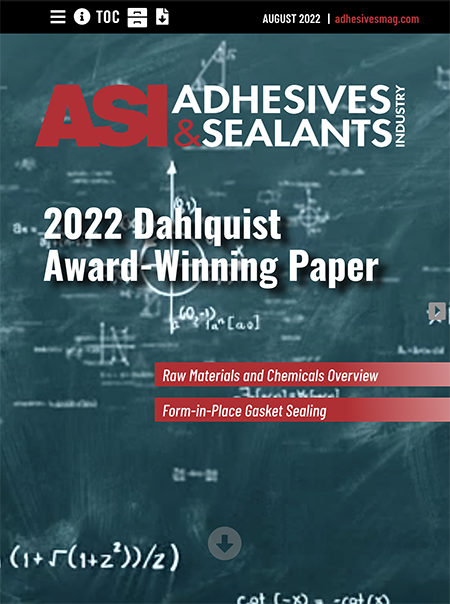 Adhesives & Sealants Industry | Serving the Global Formulator ...